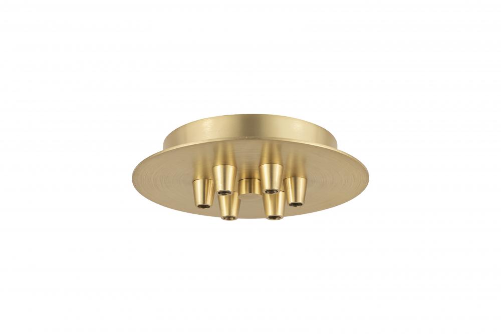 6 Light Round Multi Port Canopy : 33P9MMD | Galleria